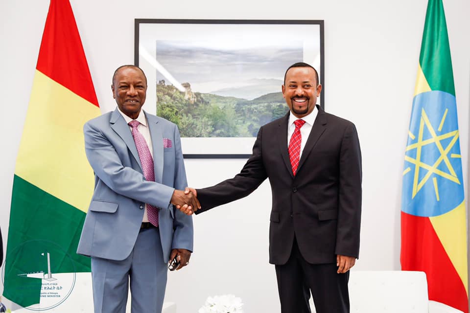 Premier Abiy Meets Guinean President Alpha Condé - ENA English - ENA