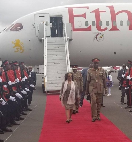 President Sahle-Work Arrives in Nairobi - ENA English - ENA