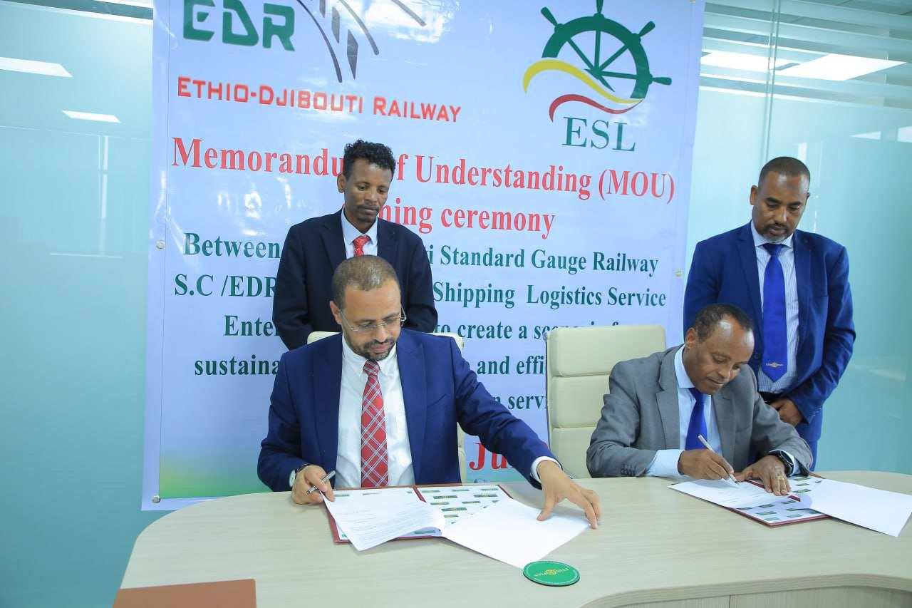Ethio-Djibouti Railways, Ethiopian Shipping & Logistics Sign Partnership Agreement - ENA English ...