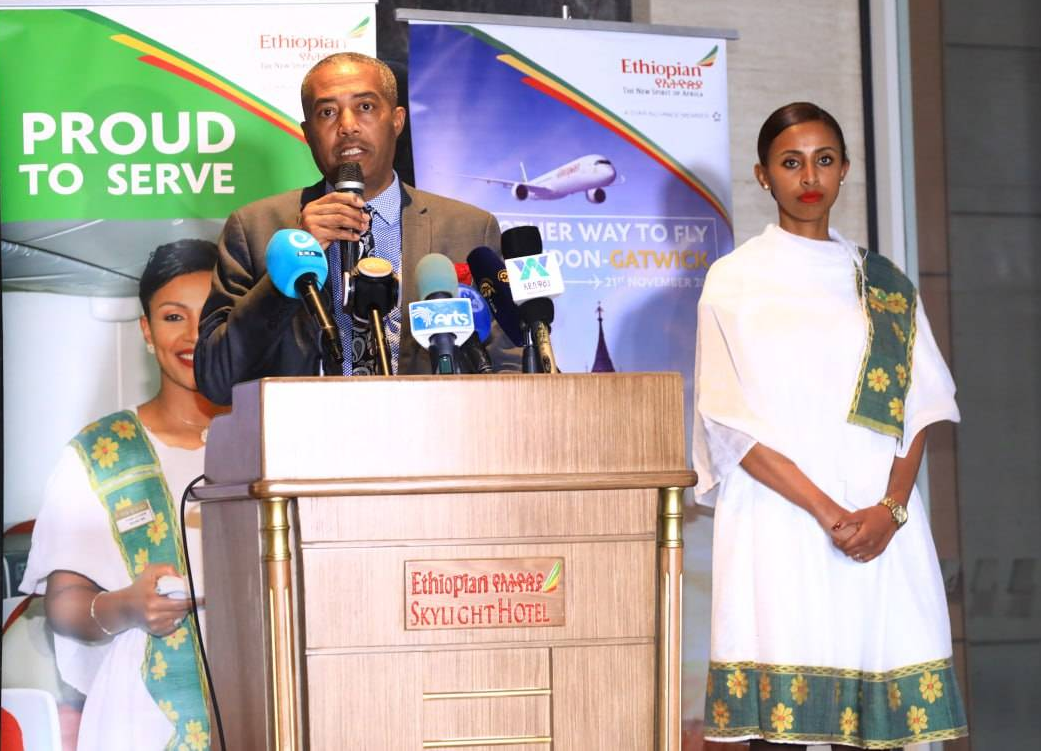 Ethiopian Launches Thrice Weekly Flight to LGW - ENA English - ENA