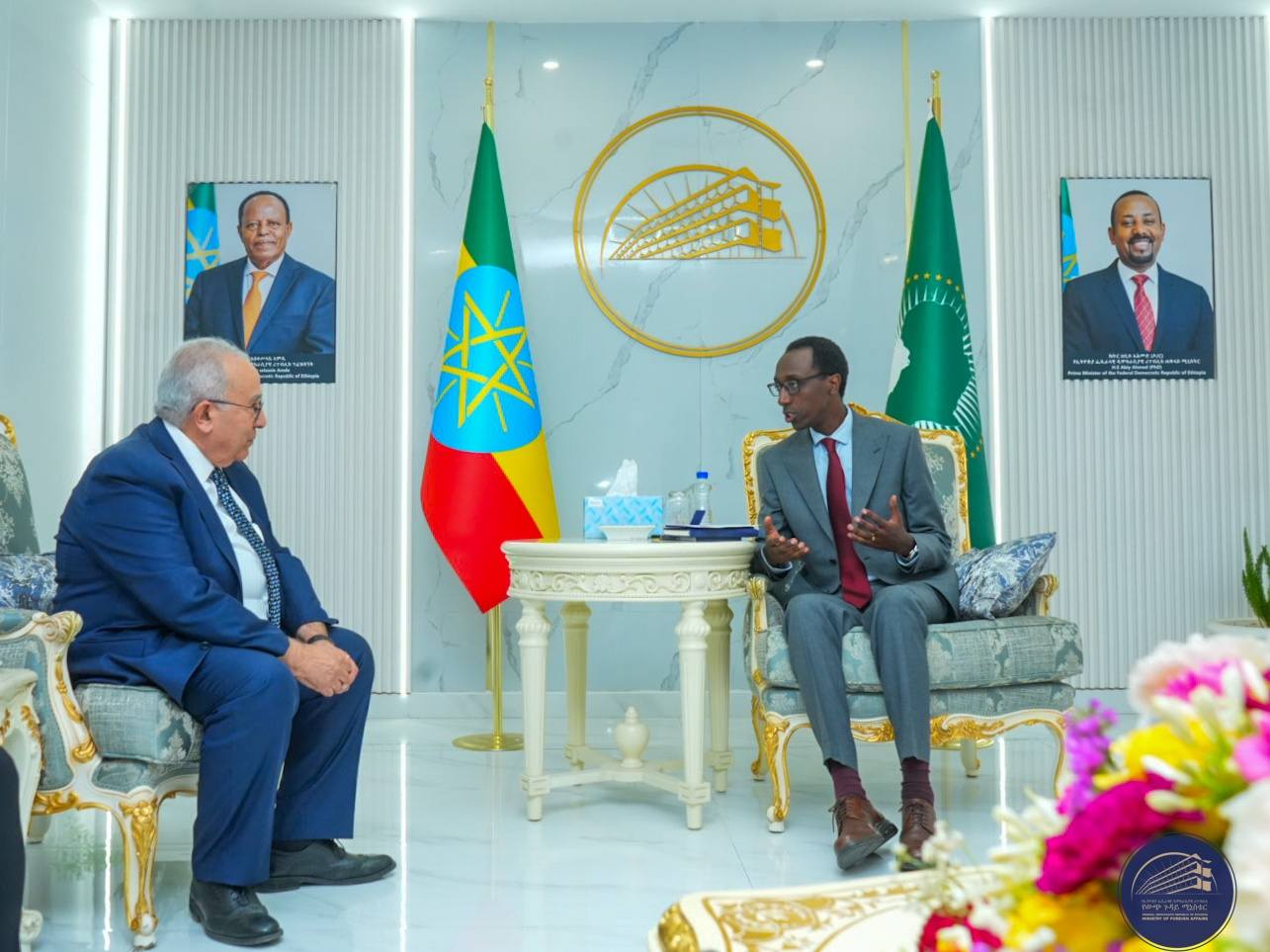 Foreign Minister Gedion Confers with UN Personal Envoy for Sudan - ENA ...
