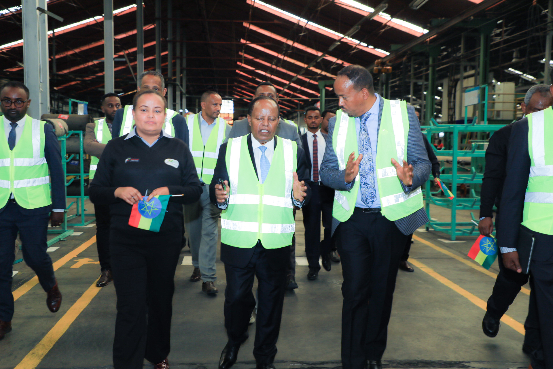 President Taye Visits Horizon Addis Tyre Manufacturing Plc - ENA ...