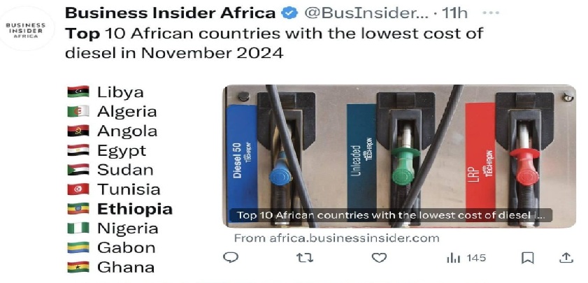 Business Insider Africa Puts Ethiopia as One of Top 10 African ...