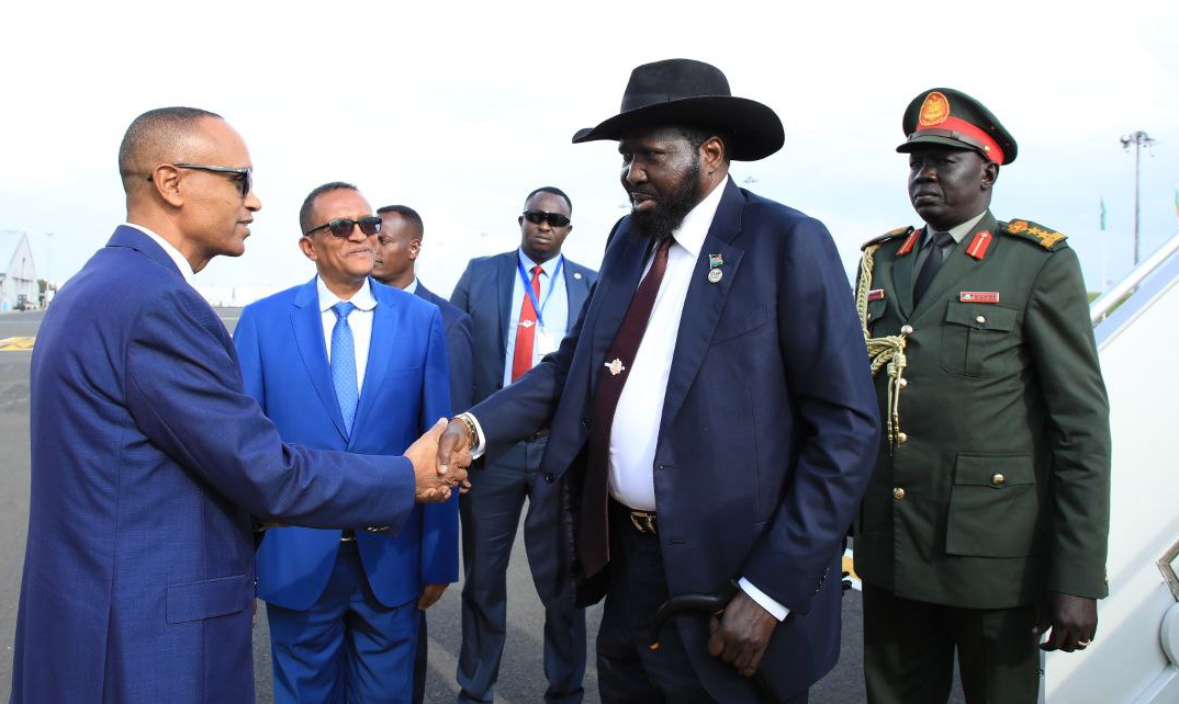 President Salva Kiir Arrives in Addis - ENA English - ENA