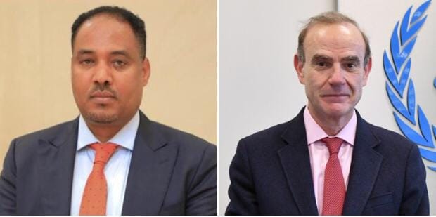 L'ambassadeur Misganu s'est entretenu par téléphone avec le secrétaire ...