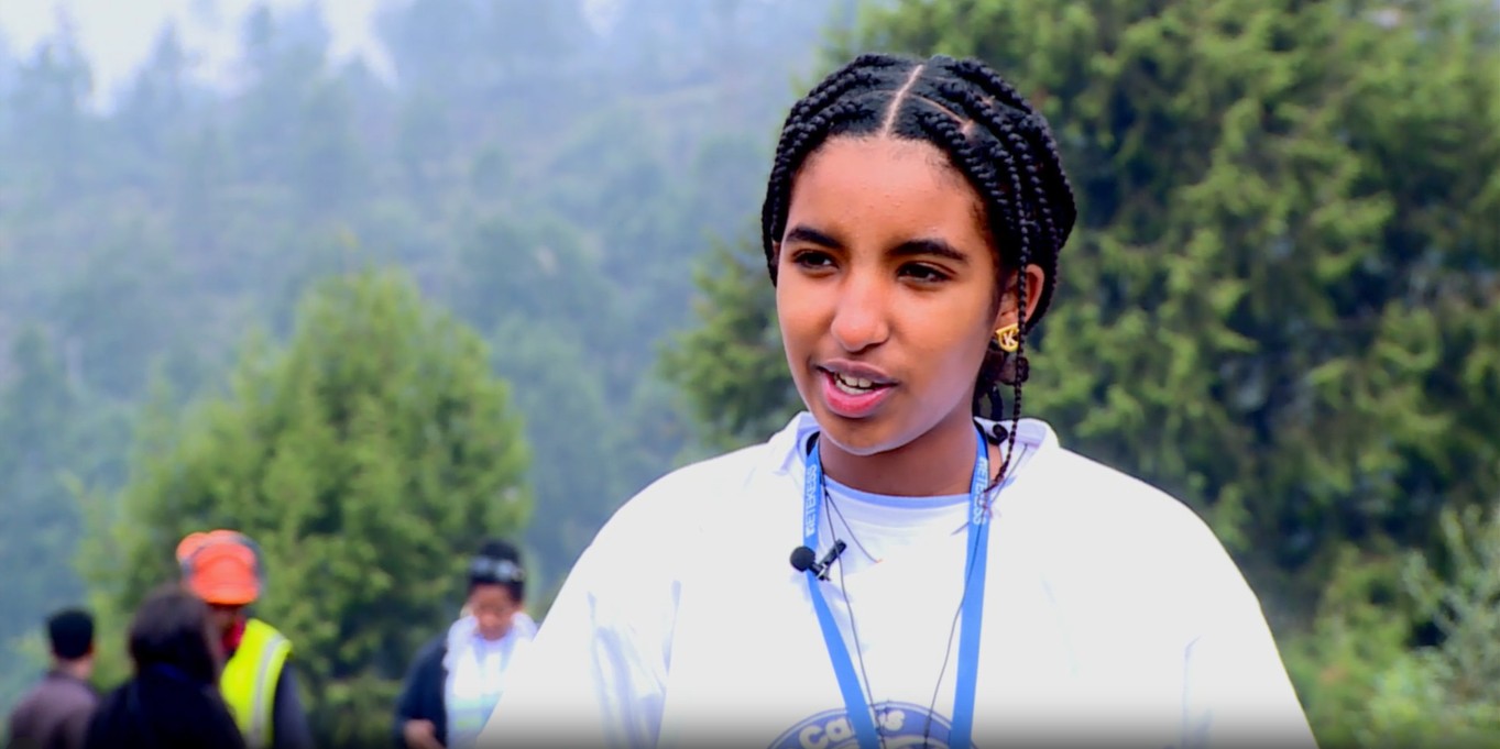 Teenage Second Generation Ethiopian Diasporas Plant Seedlings at Chaka ...