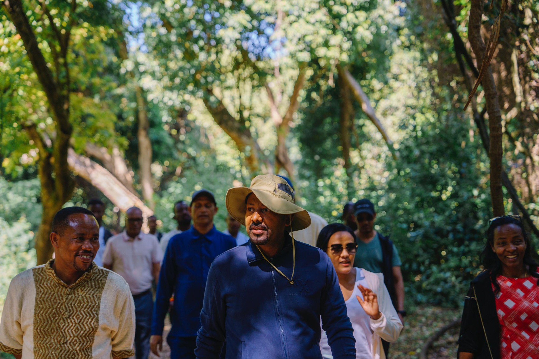 Prime Minister Abiy and First Lady Zinash Review Nech Sar National Par ...