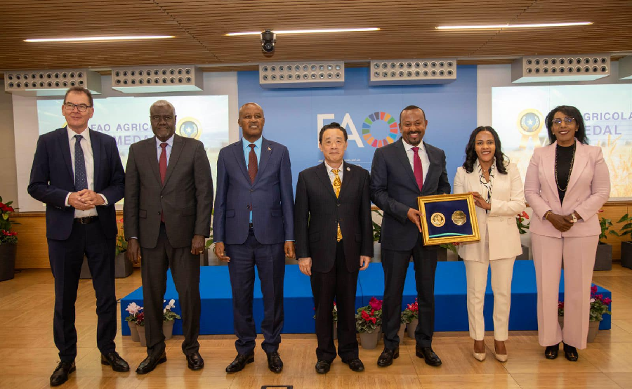 PM Abiy Awarded Prestigious FAO Agricola Medal for His Innovative ...